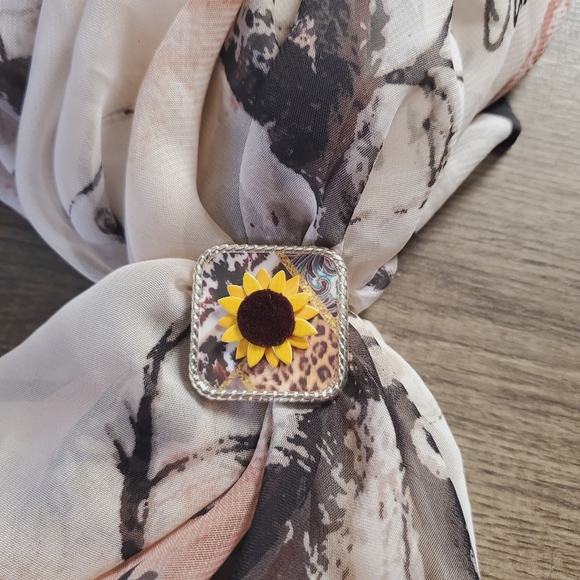 Hand Crafted | Accessories | Unique Scarf Slidescarf Slide Bling Concho ...